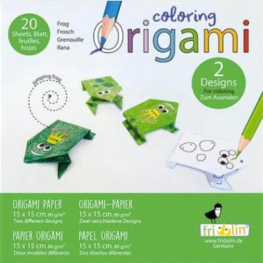 FRIDOLIN Origami za otroke Pobarvanka Zajec